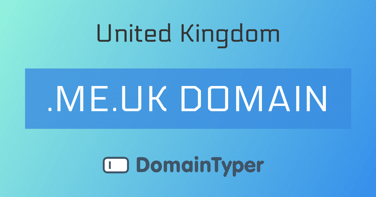 .ME.UK Domain | Cheapest .ME.UK registrations from $6.50