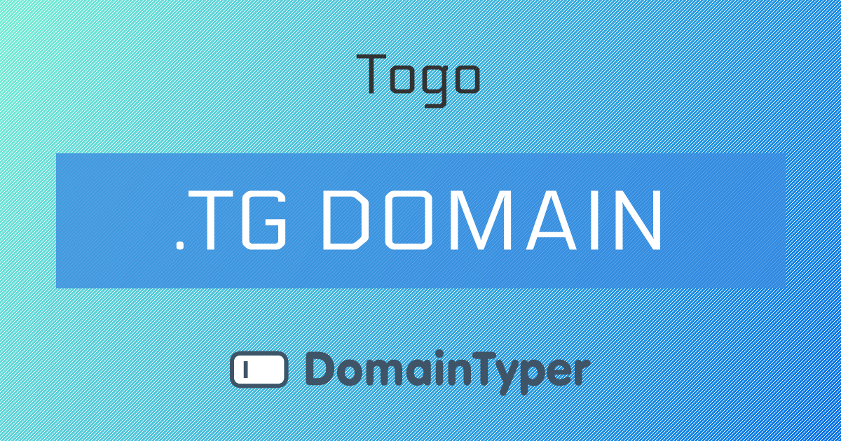 .TG Domain | Cheapest .TG registrations from $60