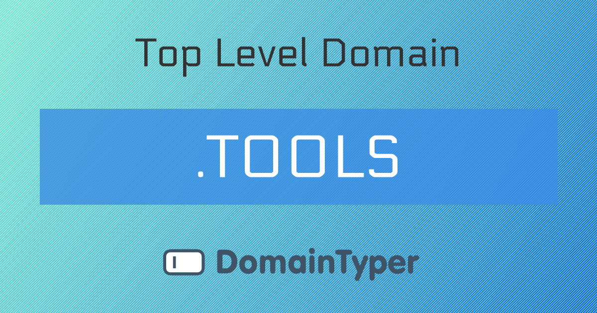 .TOOLS Domain | Cheapest .TOOLS registrations from 1.09€